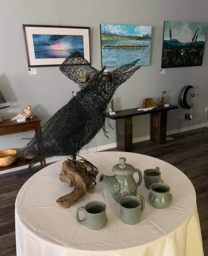 Chicken Wire Raven/Crow Garden Art Sculpture – Wire Artist Laura Ouimet ...